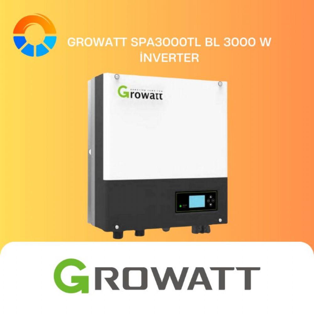 Growatt SPA3000TL BL 3000 Watt Hibrit İnverter - enerjipaketi.com