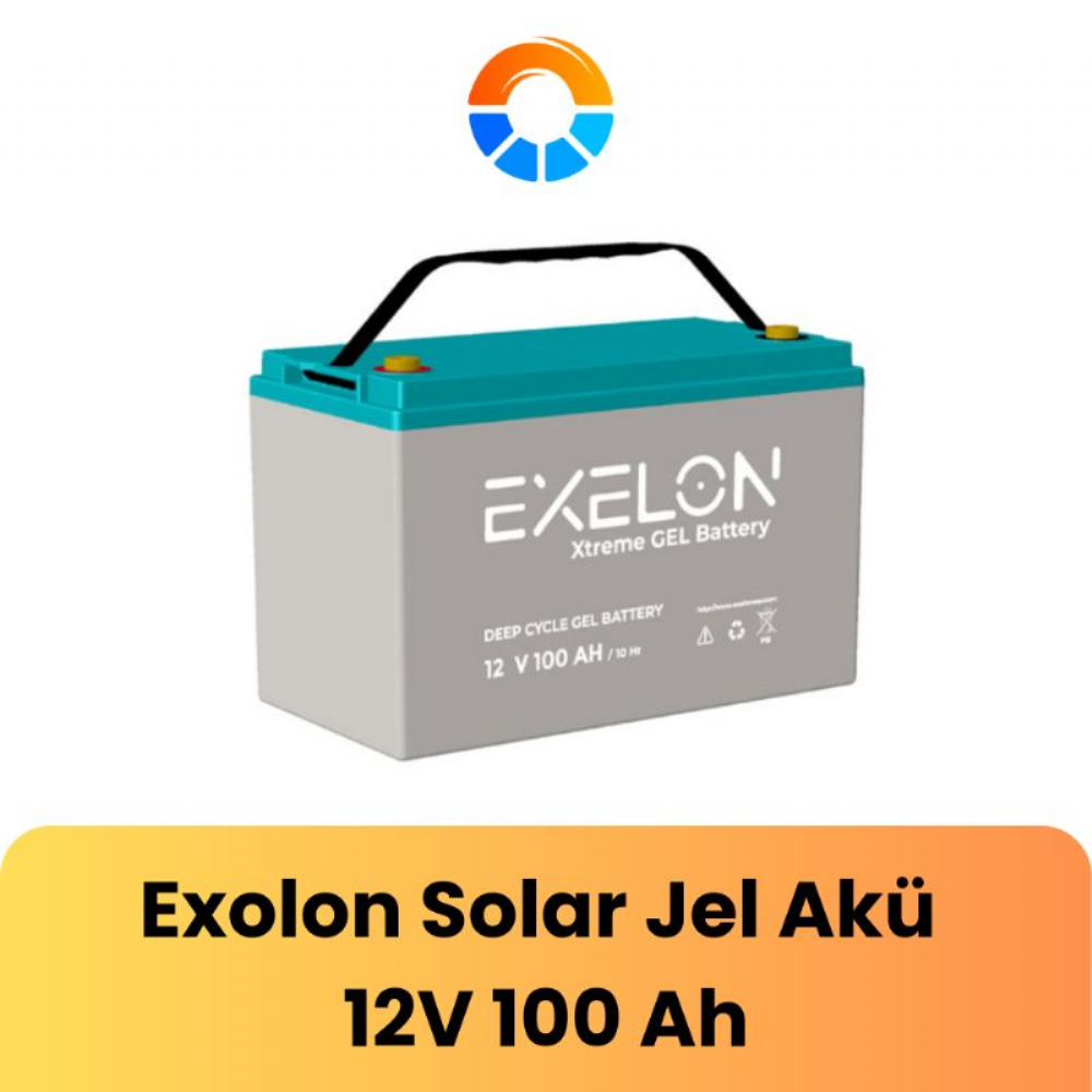 Exelon 12V-100 Ah Solar Jel Akü Xtreme - enerjipaketi.com